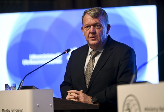 Foreign Minister Denmark Lars Rasmussen During Editorial Stock Photo ...