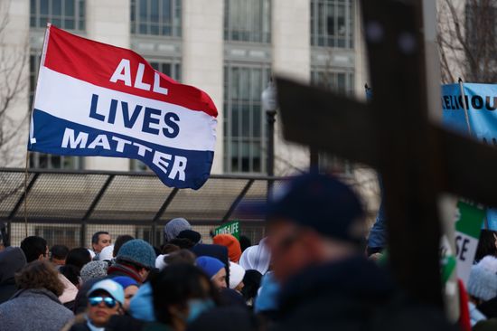 All Lives Matter Flag Seen Beyond Editorial Stock Photo - Stock Image ...