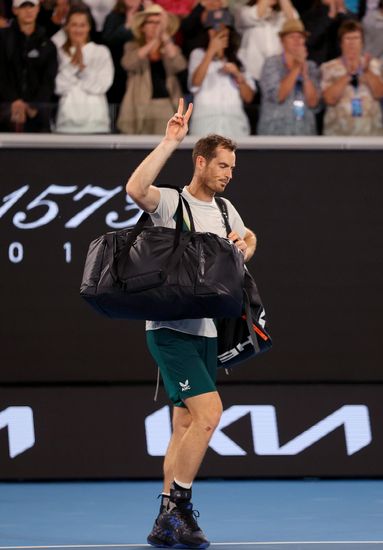 Andy Murray Gbr Waves Goodbye Editorial Stock Photo - Stock Image ...