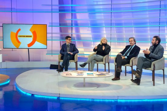Rome Italy Politics La7 Broadcast Coffee Editorial Stock Photo - Stock ...