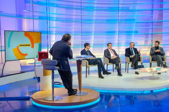 Rome Italy Politics La7 Broadcast Coffee Editorial Stock Photo - Stock ...