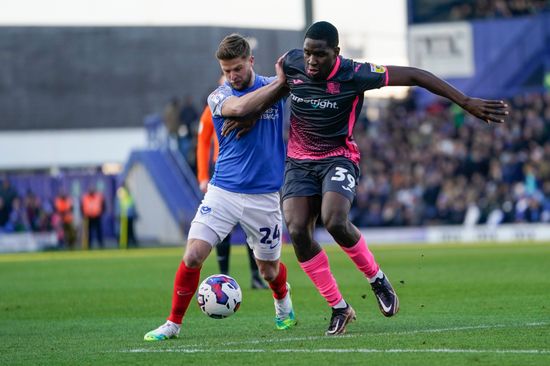 Portsmouth Midfielder Michael Jacobs Battles Exeter Editorial Stock ...