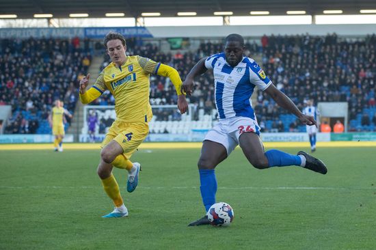John Akinde Colchester United Prepares Shoot Editorial Stock Photo ...