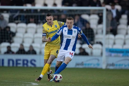Arthur Read Colchester United Under Pressure Editorial Stock Photo ...