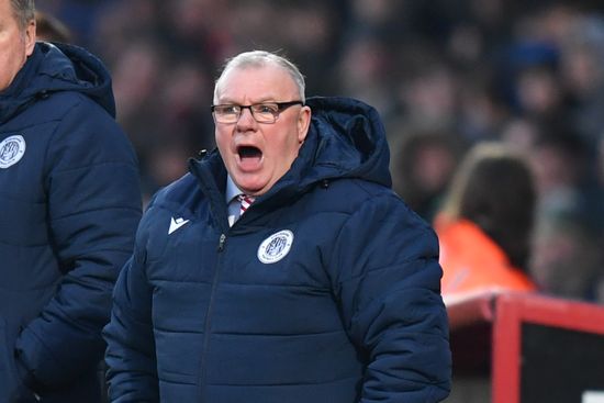 Steve Evans Manager Stevenage Fc During Editorial Stock Photo - Stock ...