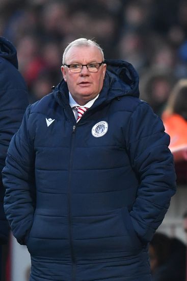 Steve Evans Manager Stevenage Fc During Editorial Stock Photo - Stock ...