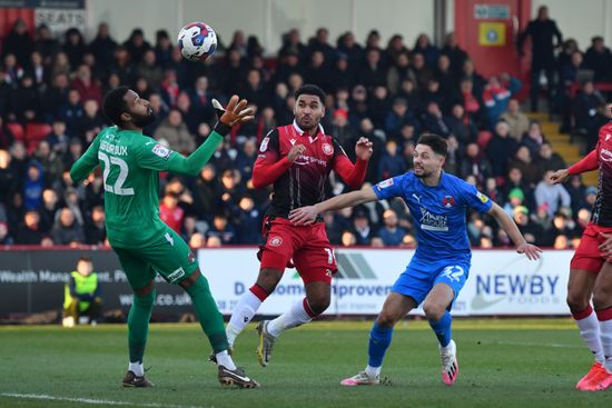 Jamie Reid Stevenage Fc Scores First Editorial Stock Photo - Stock ...