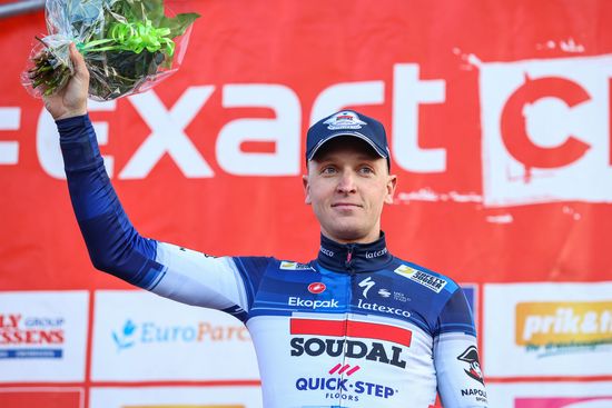 Belgian Tim Merlier Celebrates On Podium Editorial Stock Photo - Stock ...