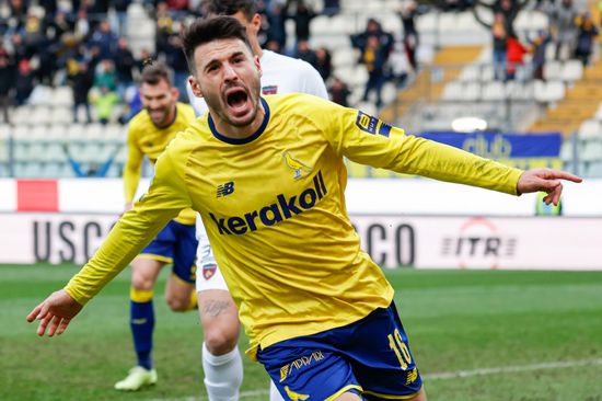 Fabio Gerli Modena Celebrates After Scoring Editorial Stock Photo ...