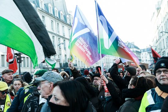 Crowd Demonstrators Flags Youth Day Mobilization Editorial Stock Photo ...