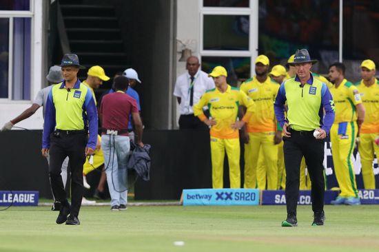 Umpire Abdoellah Steenkamp Umpire Arno Jacobs Editorial Stock Photo ...