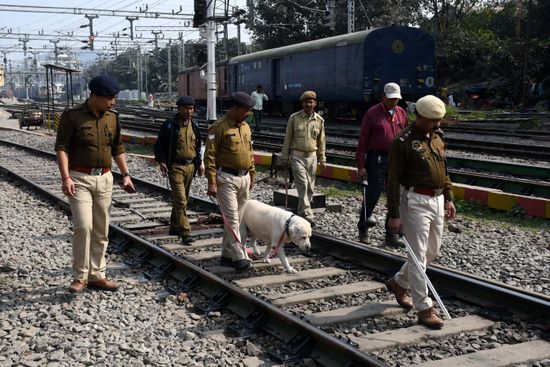 Railway Police Force Rpf Personnel Inspect Editorial Stock Photo ...