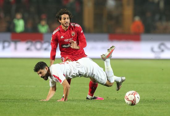 Zamalek Player Mostafa Shalaby Front Action Editorial Stock Photo ...