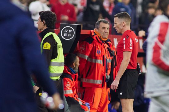 Hernandez Hernandez Referee Check Var During Editorial Stock Photo ...