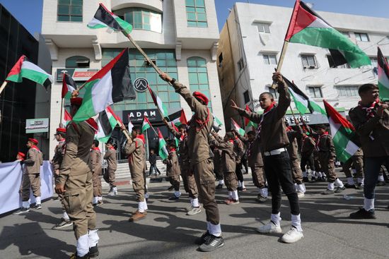 Palestinian Scouts Take Part March Support Editorial Stock Photo ...
