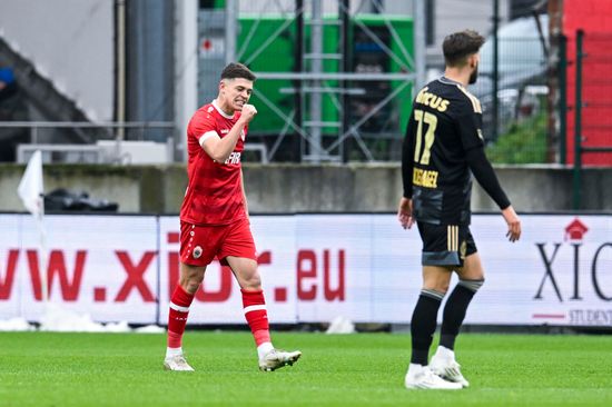 Antwerps Arbnor Muja Celebrates After Scoring Editorial Stock Photo ...