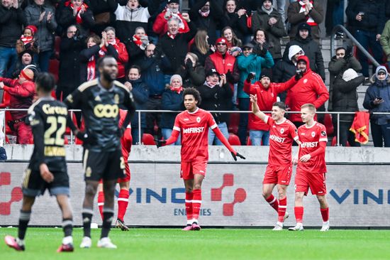 Antwerps Arbnor Muja Celebrates After Scoring Editorial Stock Photo ...