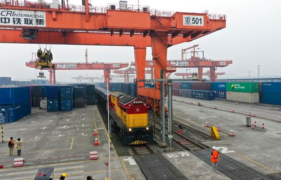 This Aerial Photo Shows Railsea Intermodal Editorial Stock Photo ...