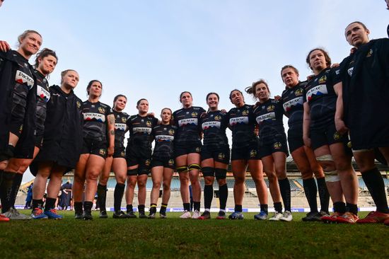 Exeter Chiefs Women Team Huddle Full Editorial Stock Photo - Stock ...