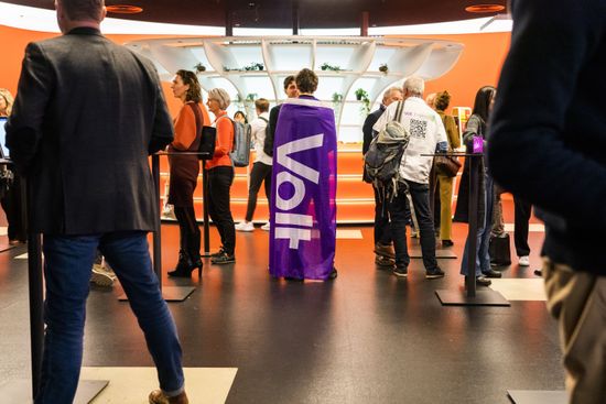 Utrecht Members During Volt Party Congress Editorial Stock Photo ...