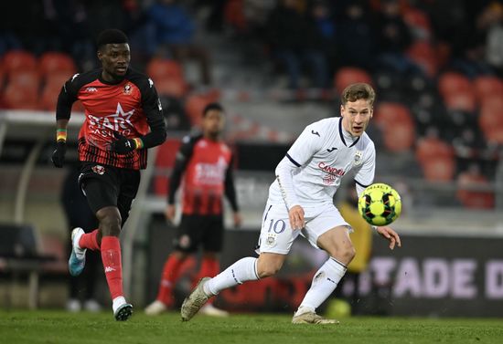 Anderlechts Yari Verschaeren Fights Ball During Editorial Stock Photo ...