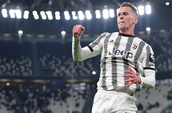 Juventus Arkadius Milik Jubilates After Scoring Editorial Stock Photo ...