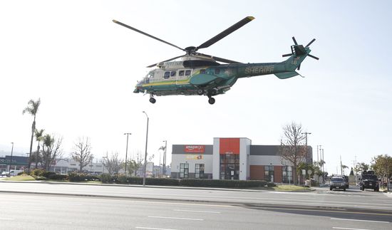 Los Angeles County Sheriffs Helicopter Takes Editorial Stock Photo ...