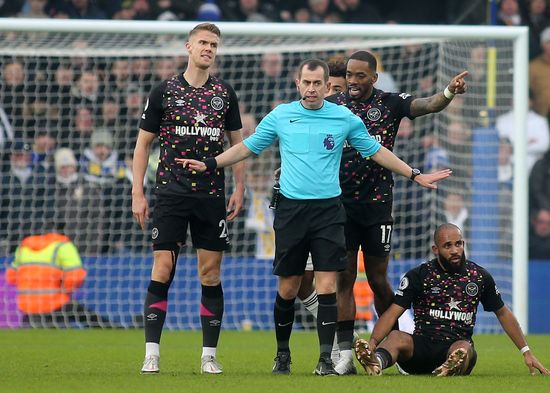 Referee Peter Bankes Tries Calm Down Editorial Stock Photo - Stock ...