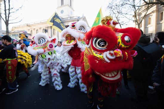 Stunt Performers Perform Lion Dance Parade Editorial Stock Photo ...