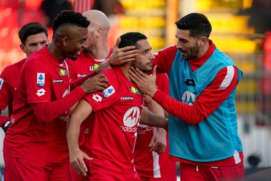 Ac Monza Team Goal Celebrate During Editorial Stock Photo - Stock Image ...