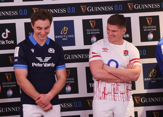 Scotlands Jamie Ritchie Owen Farrell England Editorial Stock Photo ...