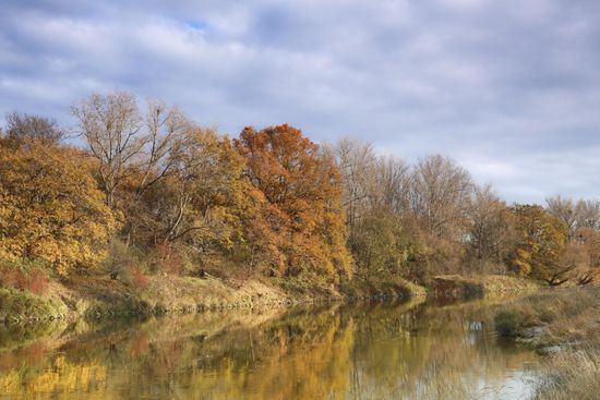 Late Autumn On Mulde River Near Editorial Stock Photo - Stock Image ...