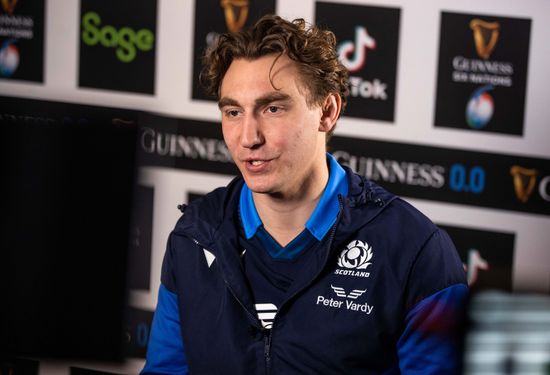 Scotland Captain Jamie Ritchie Speaks Media Editorial Stock Photo ...