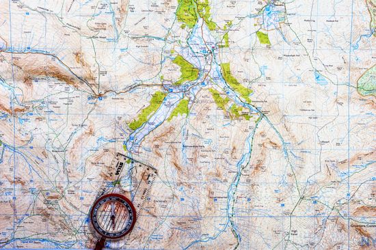 Planning Walking Route Ordnance Survey Map Editorial Stock Photo ...