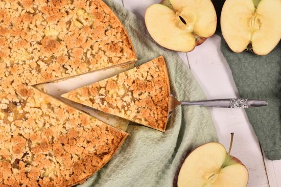 Slice Traditional European Apple Pie Topping Editorial Stock Photo ...