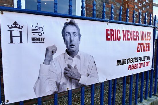 New Amusing No Idling Campaign Banners Editorial Stock Photo - Stock ...
