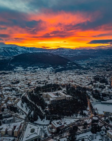 Forte Spagnolo Castle Seen Sunset Aerial Editorial Stock Photo - Stock ...