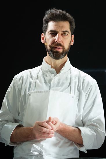 Italian Chef Massimiliano Alajmo Restaurant Le Editorial Stock Photo ...