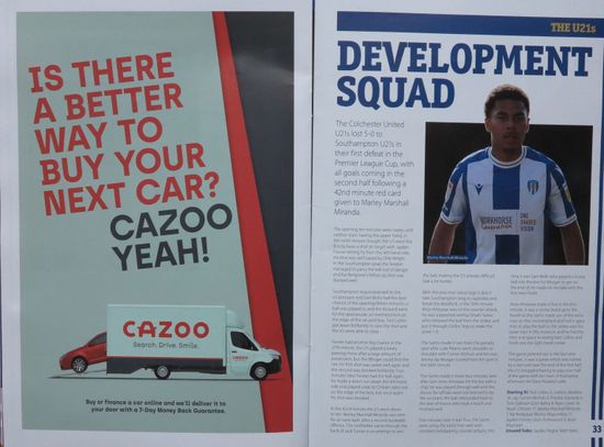 Cazoo Programme Advertising Editorial Stock Photo - Stock Image ...