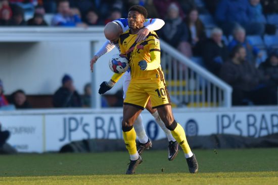 Rochdale Fc Devante Rodney Trys Hold Editorial Stock Photo - Stock ...