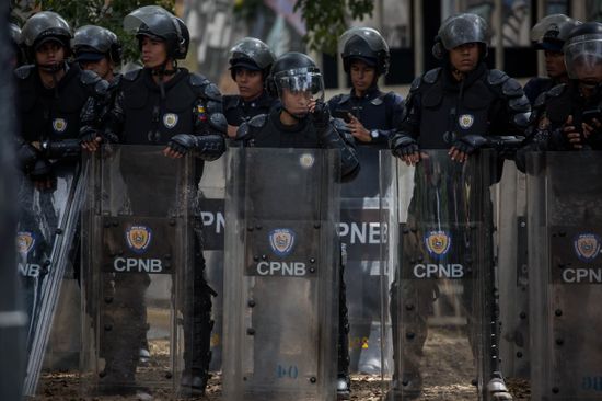 Members Bolivarian National Police Corps On Editorial Stock Photo ...