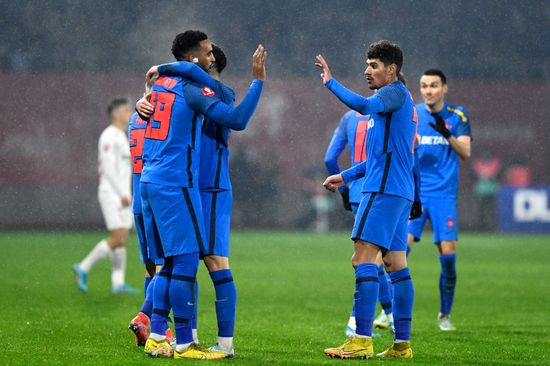 Players Fcsb Celebrating After They Scored Editorial Stock Photo ...