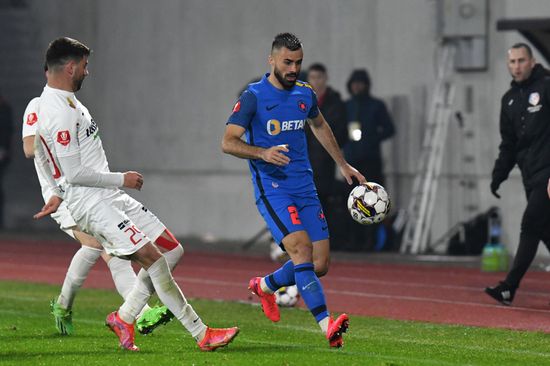 Valentin Cretu Action During Romania Superliga Editorial Stock Photo ...