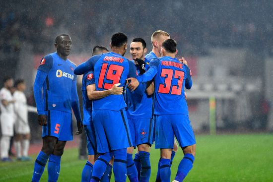Players Fcsb Celebrating After They Scored Editorial Stock Photo ...