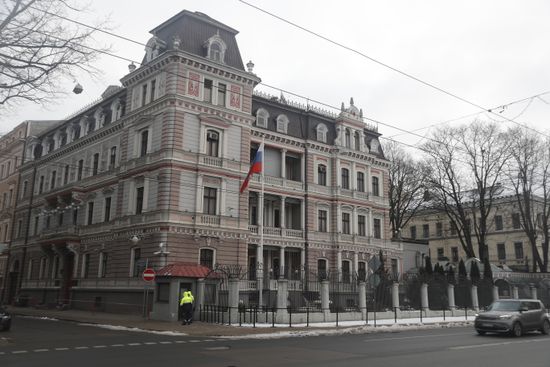 Russian Embassy Building Riga Latvia 24 Editorial Stock Photo - Stock ...