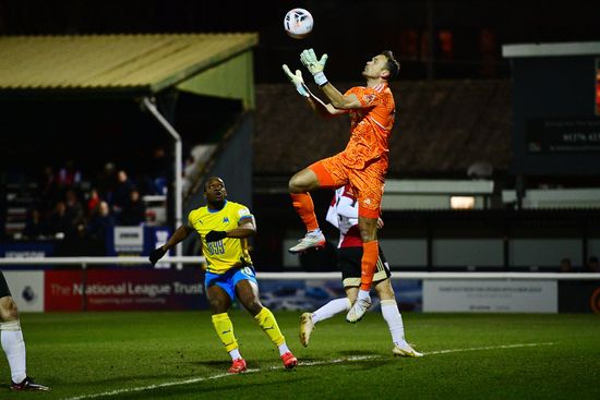 Craig Ross Woking Claims Ball Ahead Editorial Stock Photo - Stock Image ...