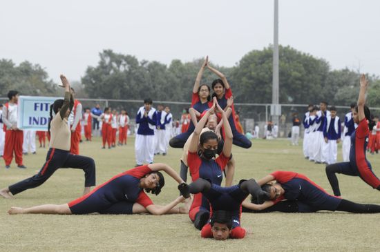 Students Dav School Sector49 Perform Dance Editorial Stock Photo ...
