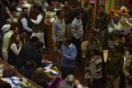 Bjp Mp Harsh Vardhan During Oath Editorial Stock Photo - Stock Image ...