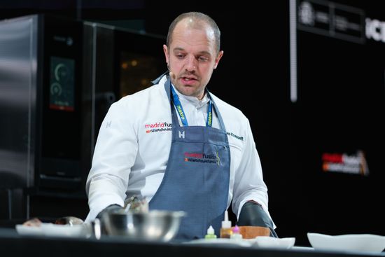 Uk Chef James Knappett Kitchen Table Editorial Stock Photo - Stock ...