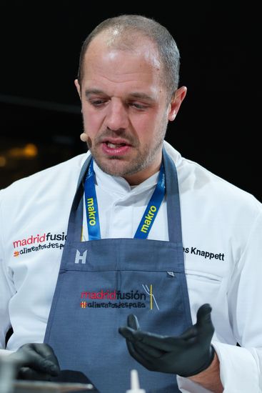 Uk Chef James Knappett Kitchen Table Editorial Stock Photo - Stock ...